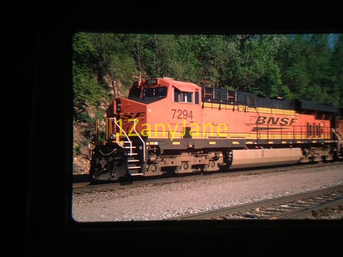 11907 VINTAGE Train Engine Photo 35mm Slide BNSF 7294 ES44DC NORTHTOWN ...