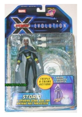 Marvel X-Men Evolution Storm Figure with Lightning Bolt Projectiles | eBay