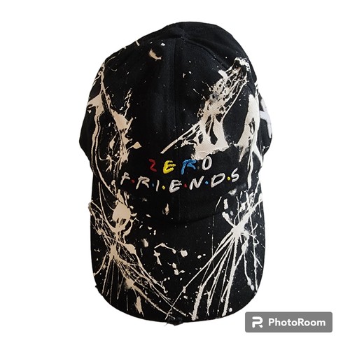 Zero Friends Black Hat Adjustable Adult Black OSFA Adjustable Cap Hat ...