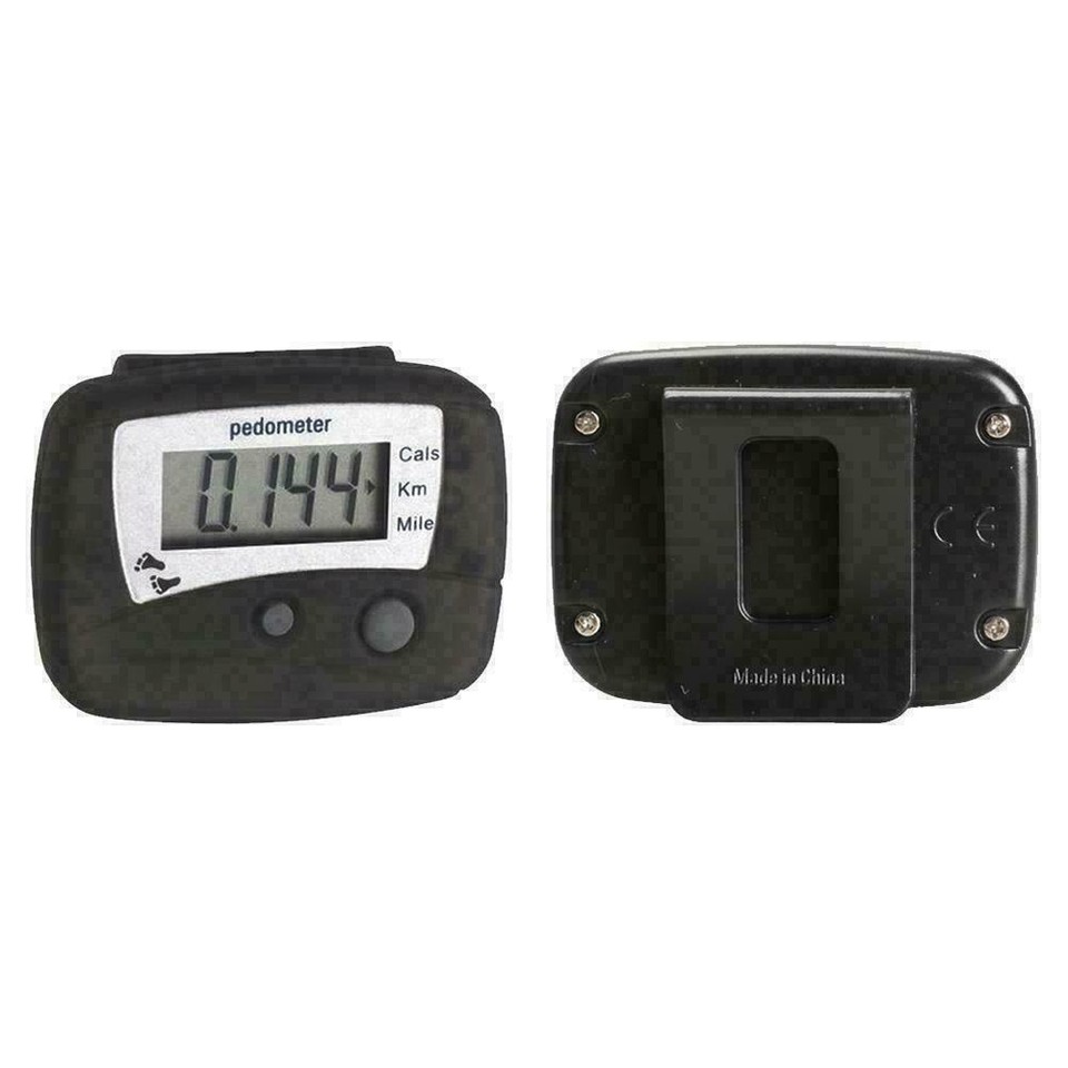LCD Digital Walking Pedometer Step Distance Calorie Counter Fi UK Stock ...