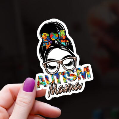 Autism Mama Cheetah Print Autism Sticker Ships Free All Day | eBay