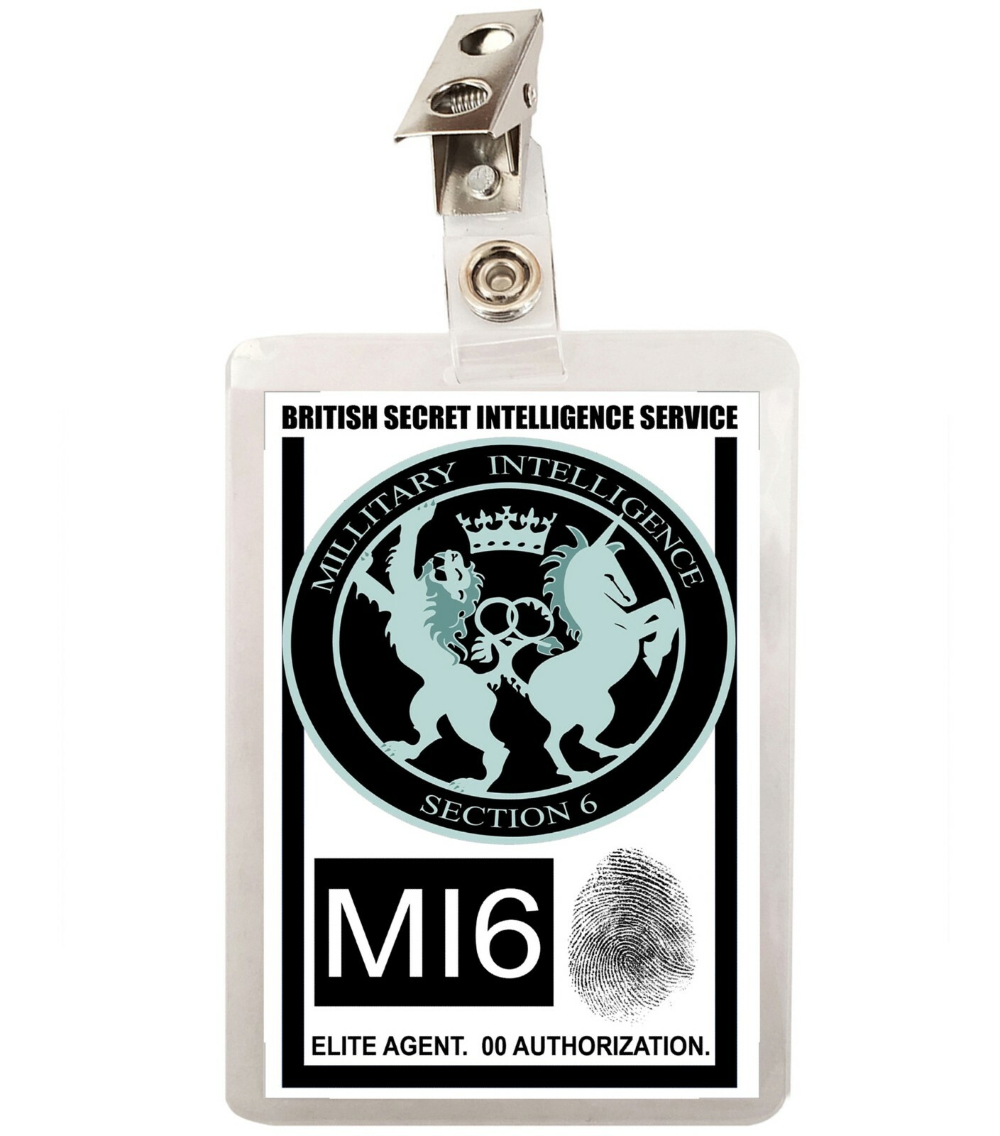 British Secret Agent MI6 SIS Scotland Yard ID Badge Card Prop Costume ...