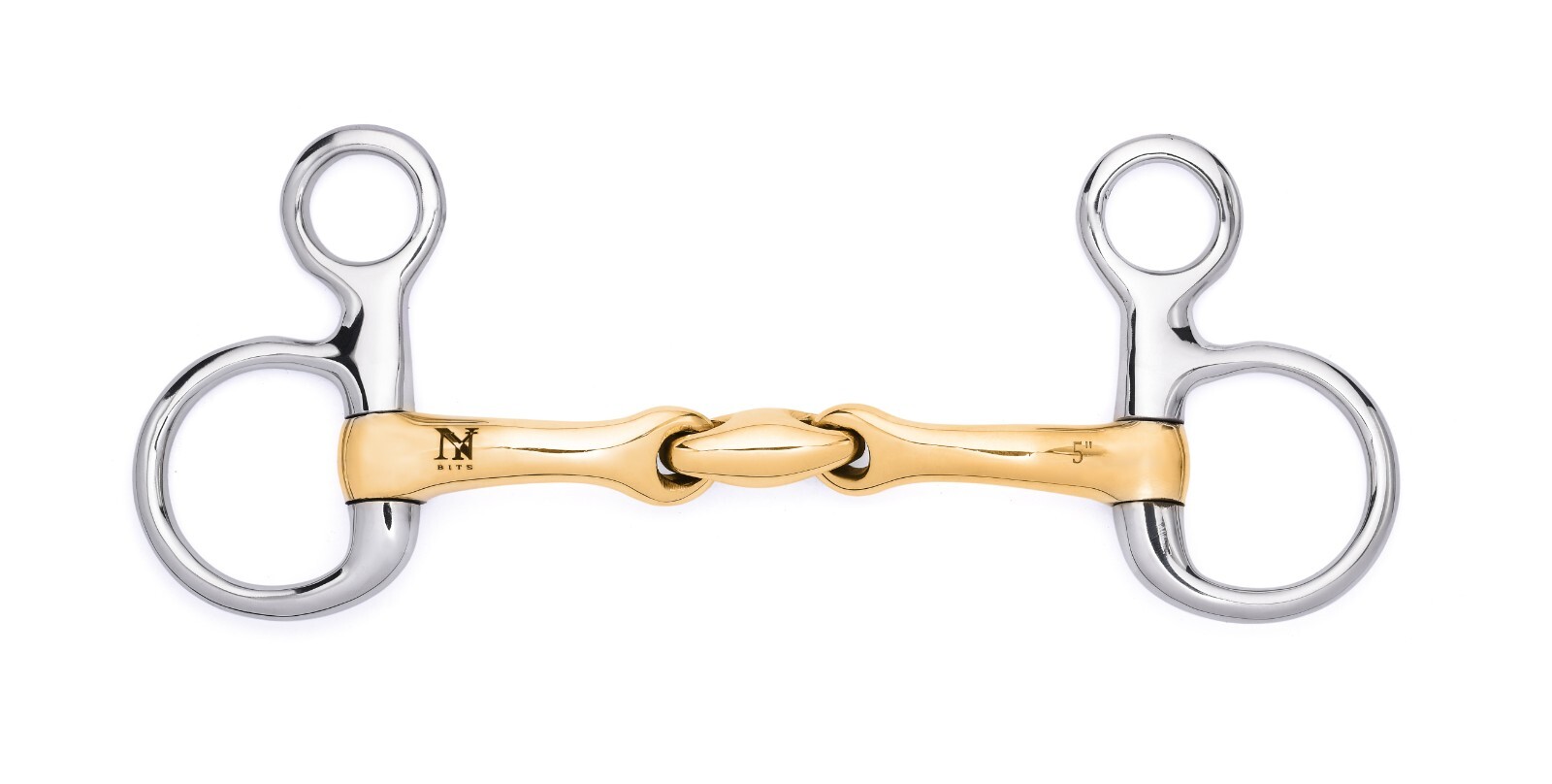 NY TACK 5" Baucher German Silver Jointed Lozenge Mouth Snaffle Horse ...