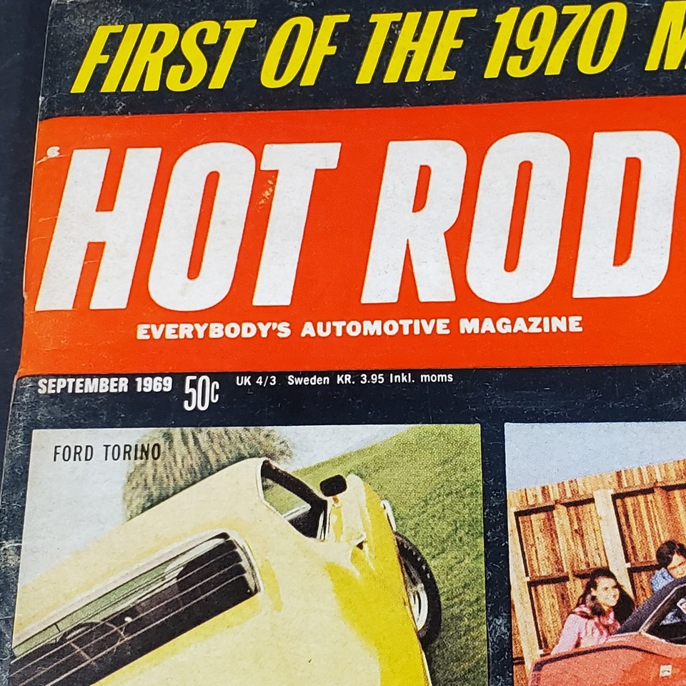 Hot Rod Magazine September 1969 Ford Torino 'Cuda Challenger Montego ...