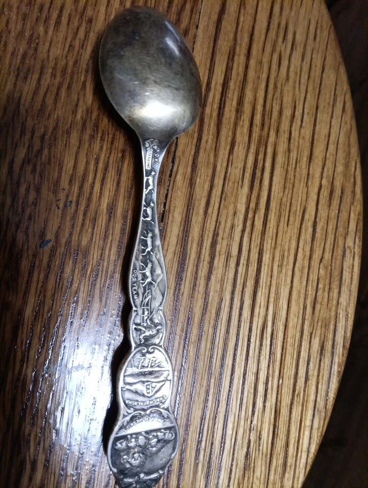 Skagway Alaska Souvenir Spoon Sterling Silver | eBay