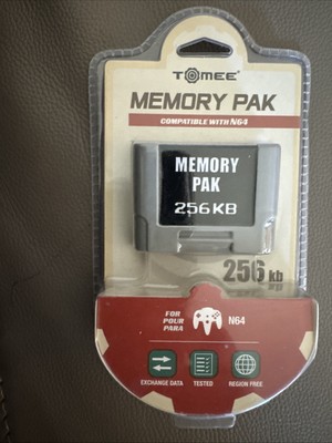 Vintage Nintendo 64 TremorPak PLUS Rumble Pak Pack N64 Plus Memory Card ...