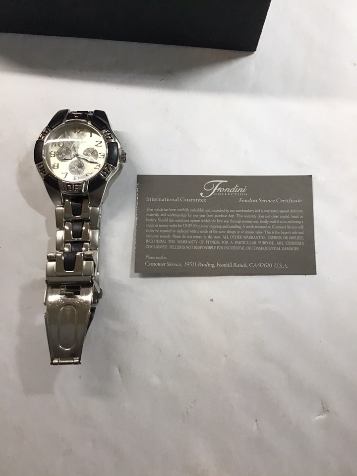 FONDINI COLLECTION QUARTZ WATCH, STEEL FLASK AND PEN. VINTAGE NEW | eBay