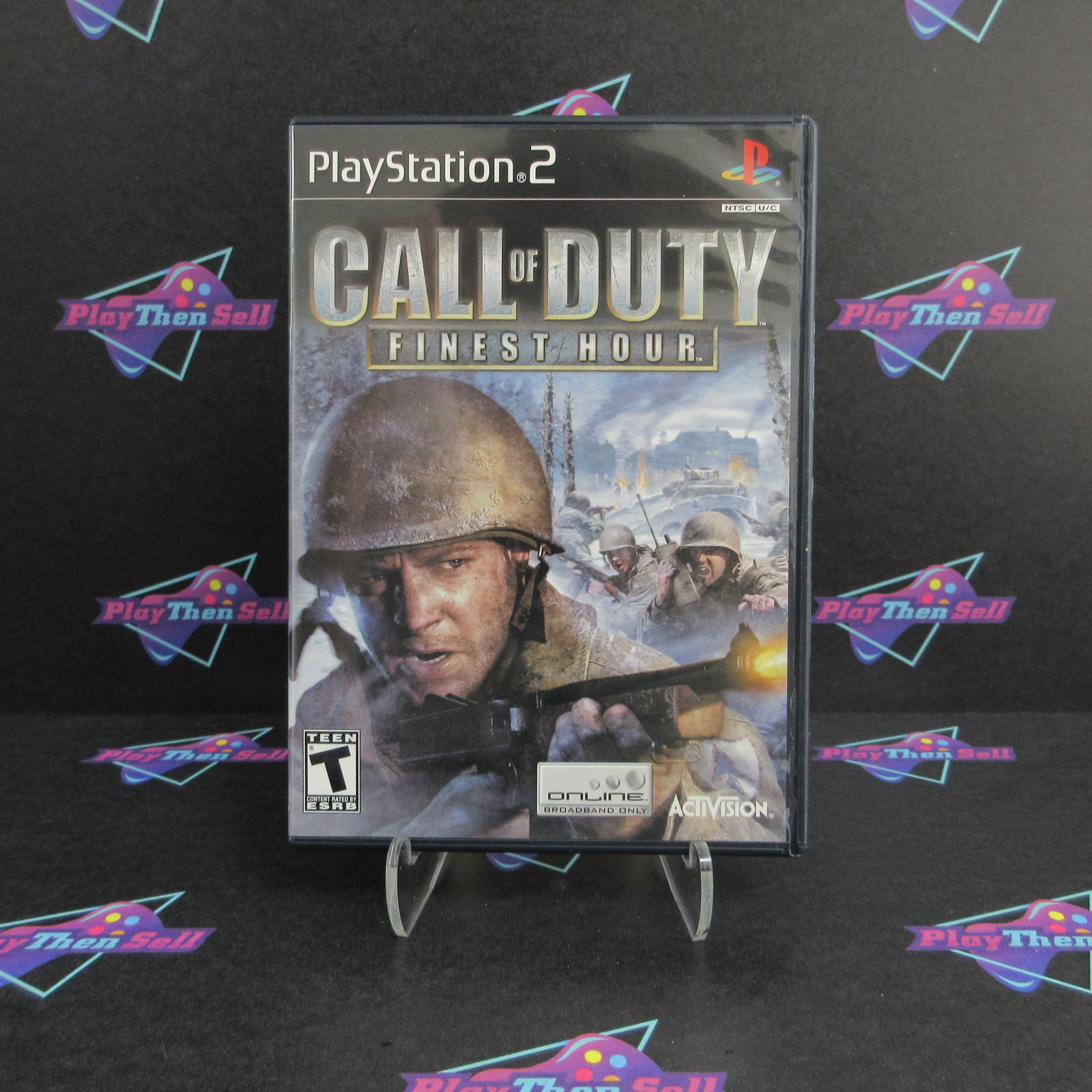 Call of Duty Finest Hour PS2 PlayStation 2 Black Label - Complete CIB ...