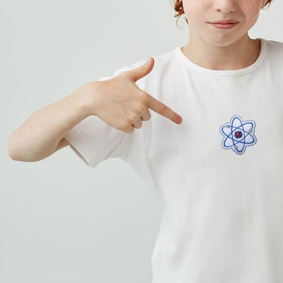 Atom Patch Embroidered Science Iron-On 3" | eBay