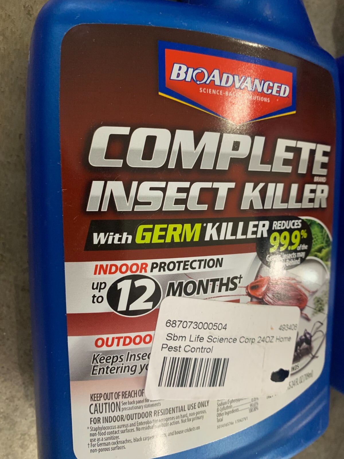3-pack BioAdvanced Complete roach insect + germ Killer 32oz Bedbug Flea ...