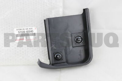 5210960040 Genuine Toyota EXTENSION SUB-ASSY, REAR BUMPER SIDE, LH ...