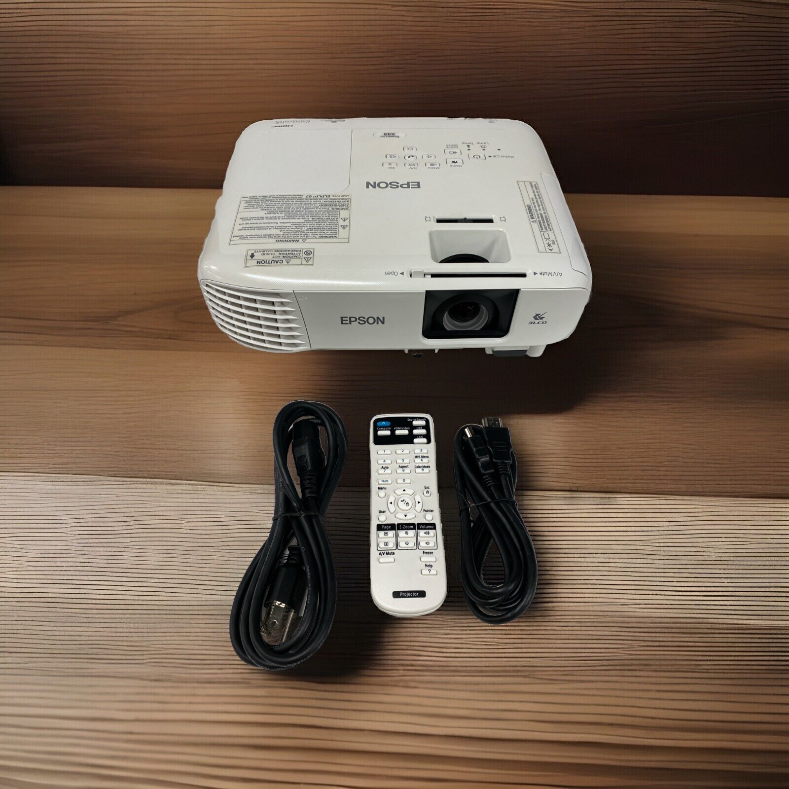 Epson PowerLite X49 3LCD Projector 3600 Lumens Home Theater HD HDMI | eBay