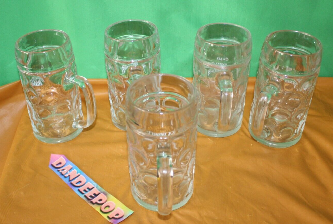 5 Piece Samuel Adams Octoberfest Raise The Stein Beer Clear Glass Mugs ...