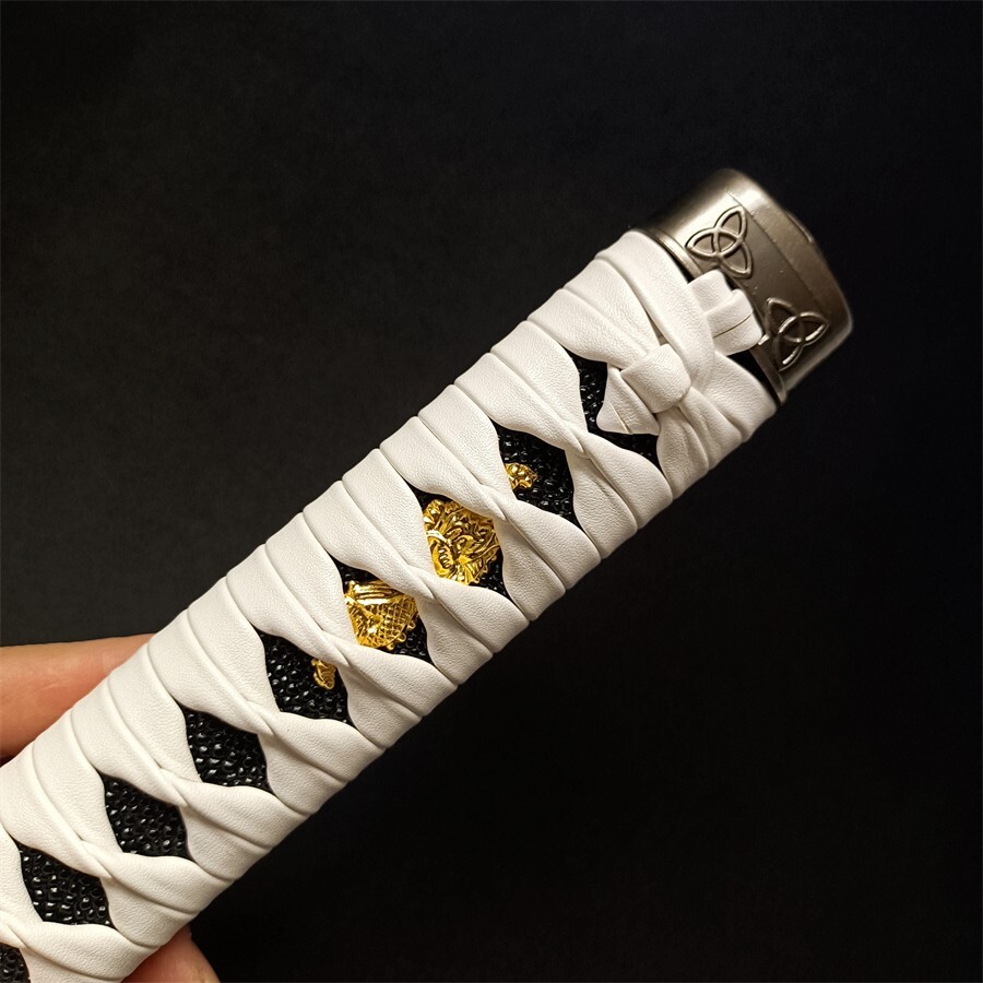 27cm tsuka handle alloy fuchi kashira menuki Japanese sword katana ...