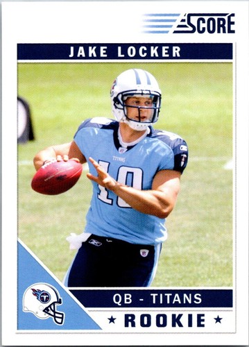 2011 Score Jake Locker Rookie Tennessee Titans #343 | eBay