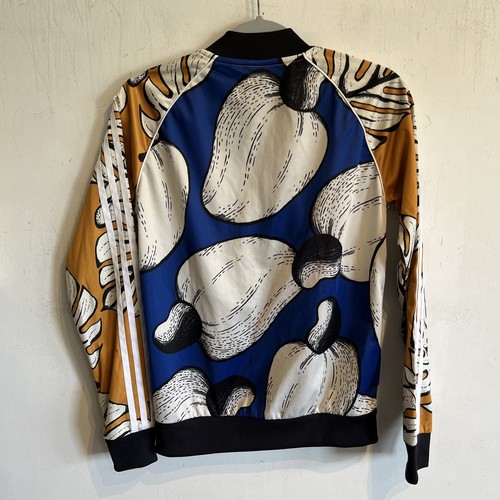 Adidas Originals x FARM Palm Leaf Jacket Small Blue Rio Caju | eBay