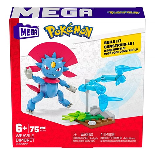 MEGA Pokemon Buildable Figure Set - WEAVILE (75 Pieces) HTJ02 - New | eBay