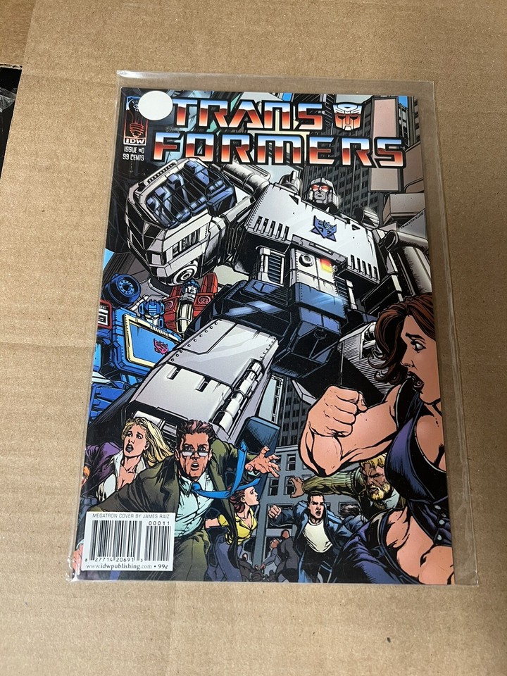 IDW Transformers Comic Book Issue #0 Very Fine - Sleeved Comic Book ...