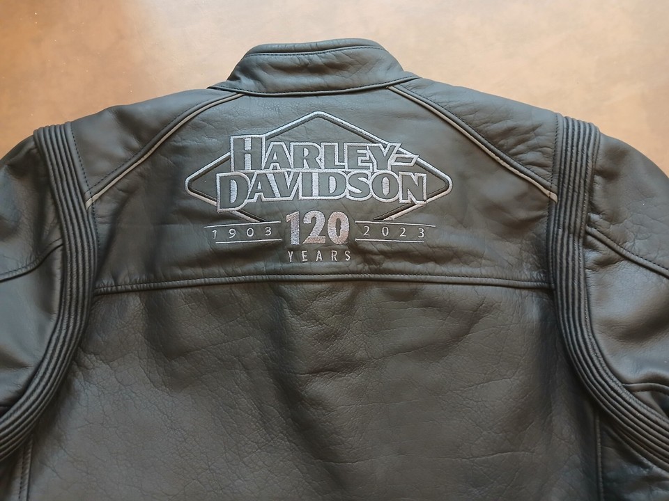 OEM Men's Harley Davidson 120th Anniversary Revelry Leather Jacket ...