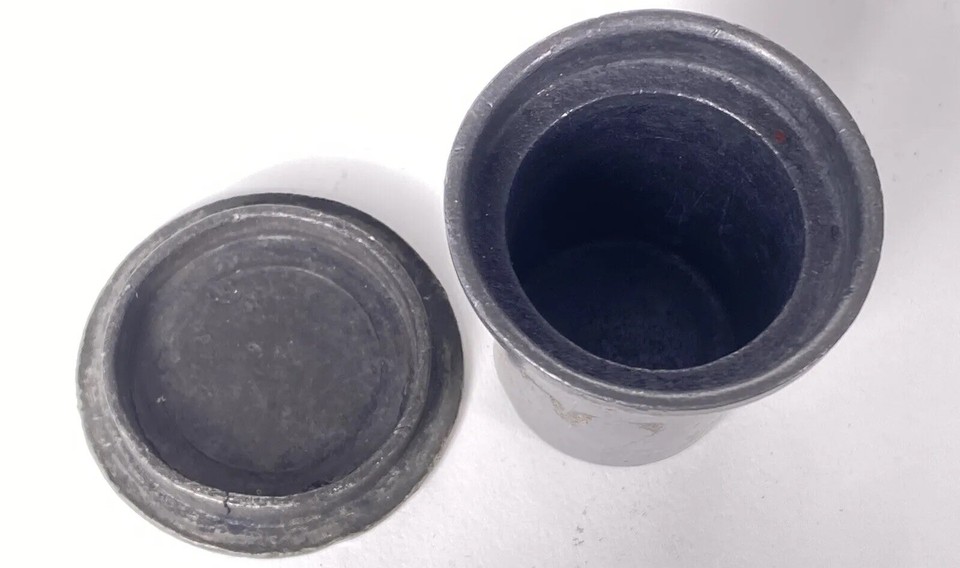 1860s Antique Pewter Inkwell Boston AG Whitcomb Schoolhouse Furniture ...