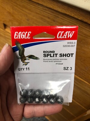 Eagle Claw02030-007-3 Round Split Shot Size 3 11CT | eBay