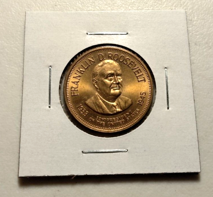Franklin D. Roosevelt -32nd President Commemorative Coin Medal Token ...