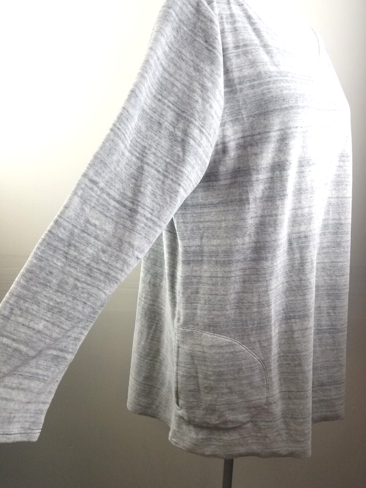 Pure J Jill XL Tunic Top WOMENS Long Sleeve Velour Terry Gray Pockets ...
