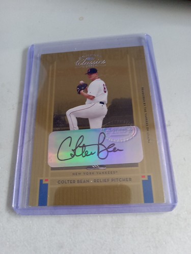 2005 COLTER BEAN DONRUSS CLASSICS AUTO CARD. N.Y. YANKEES. 0803/1200 ...