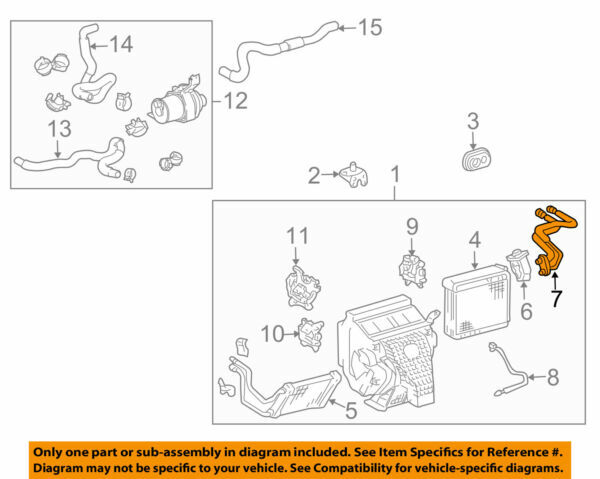 TOYOTA GENUINE OEM 88710-48131 TUBE & ACCESSORY ASSY AIRCONDITIONER ...