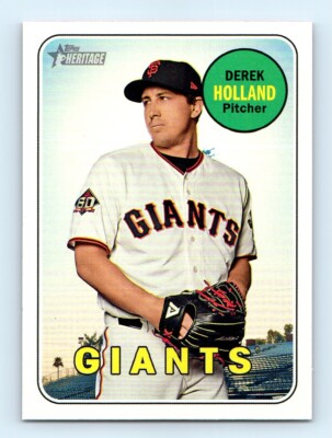 2018 Topps Heritage Derek Holland San Francisco Giants #690 | eBay