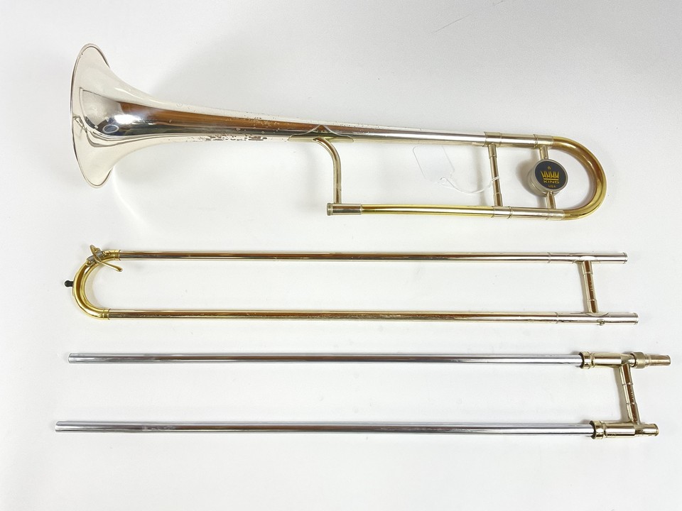 Used King 2102 (2B) Sterling Silver Bell Bb Tenor Trombone (SN: 259071 ...