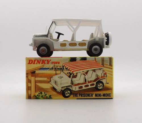 DINKY TOYS 106 'THE PRISONER' MINI MOKE RESTORED VERY GOOD IN A REPRO ...