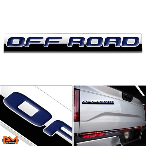 "OFF ROAD" Polished Metal 3D Decal Blue Emblem For 87-18 Jeep Commander ...