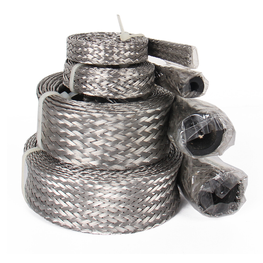 Radiator Hose Sleeving 8090 Kit Stainless Steel Braided Dress-Up Hose ...