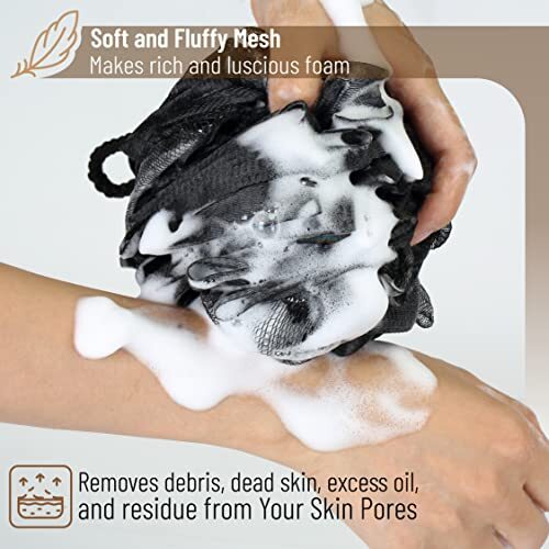 Slick Loofah With Handle Loofah Back Scrubber Back Loofah Loofah Brush ...