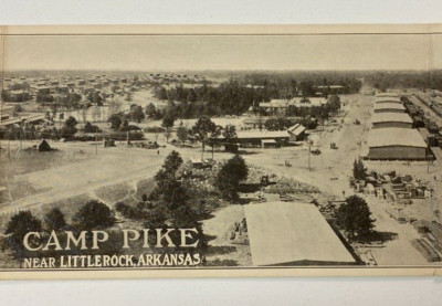 CAMP PIKE WWI MILITARY Little Rock Arkansas FOLD OUT 1918 POSTCARD | eBay
