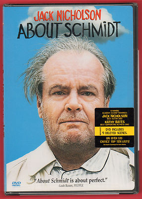 About Schmidt DVD Jack Nicholson Kathy Bates Dermot Mulroney Hope Davis ...