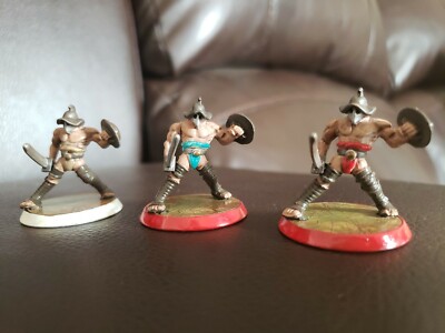 Spartacus Crixus Retiarius Gladiator Hero Lot Heroscape game figurines ...