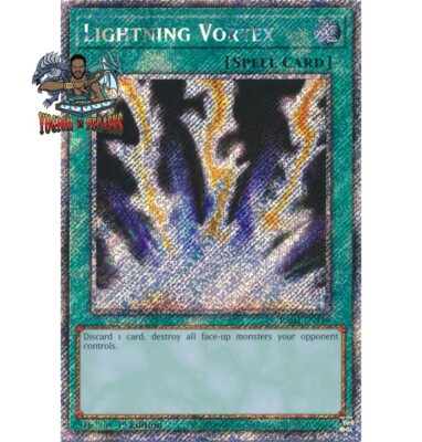 Yugioh! 1x Lightning Vortex RA03-EN148 Platinum Secret Rare 1st Ed NM ...