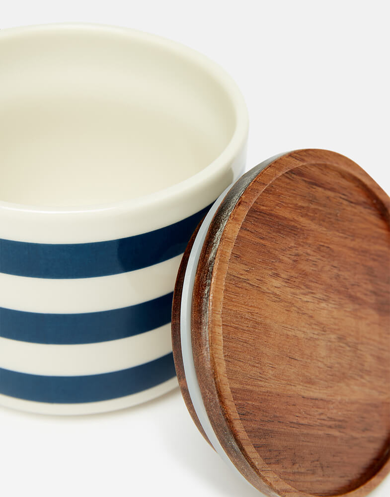 Joules Brightside Medium Storage Canister - China Container & Wood Lid ...