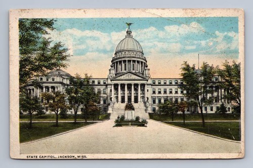 Mississippi State Capitol JACKSON Antique Postcard Cover 1922 | eBay