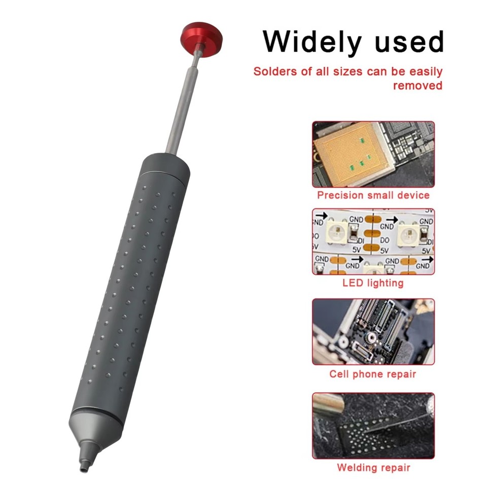 Soldering Accessory Solder Sucker One-handed Operation High Pressure ...