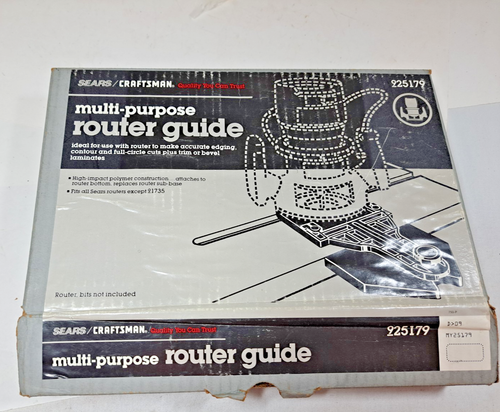 Boxed Vintage Sears Craftsman Multi Purpose Router Guide 9 25179 W ...