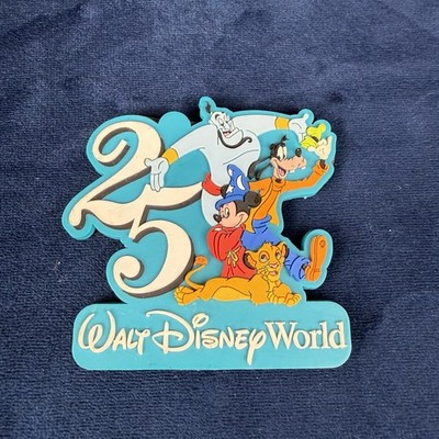 Disney Refrigerator Magnet 25 Year Celebration Mickey Mouse Goofy Simba ...