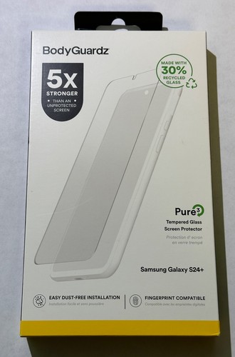 BodyGuardz Pure 3 Glass Screen Protector for Samsung Galaxy S24+ PLUS ...