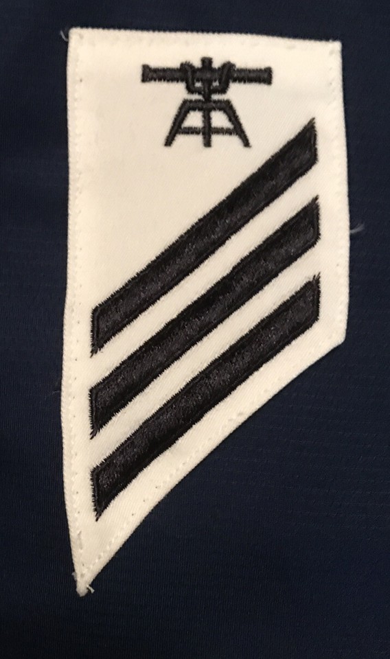 US Navy E3 Rate Fire Control Technician Seaman FT Dress White USN | eBay