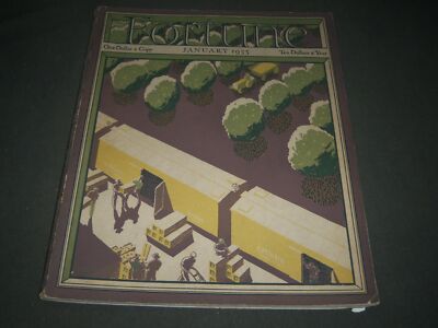 1935 JANUARY FORTUNE MAGAZINE - BEAUTIFUL ILLUSTRATED FRONT COVER - O ...