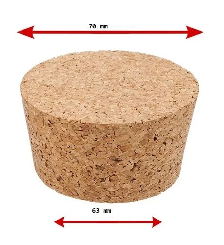 5 x CORK BUNGS 70/63mm Cone Corks - Wine Beer for Demijohn Bottles Home ...