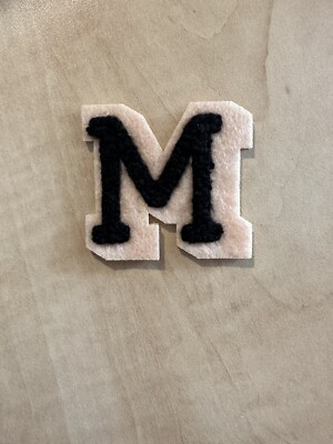 LETTER “M” Felt Sticker Adhesive Patch 2 Inches Sew On | eBay