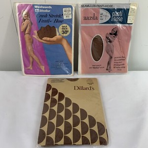 Lot of 3 Packages Vintage Pantyhose Dillards Narda Woolworth Woolco | eBay